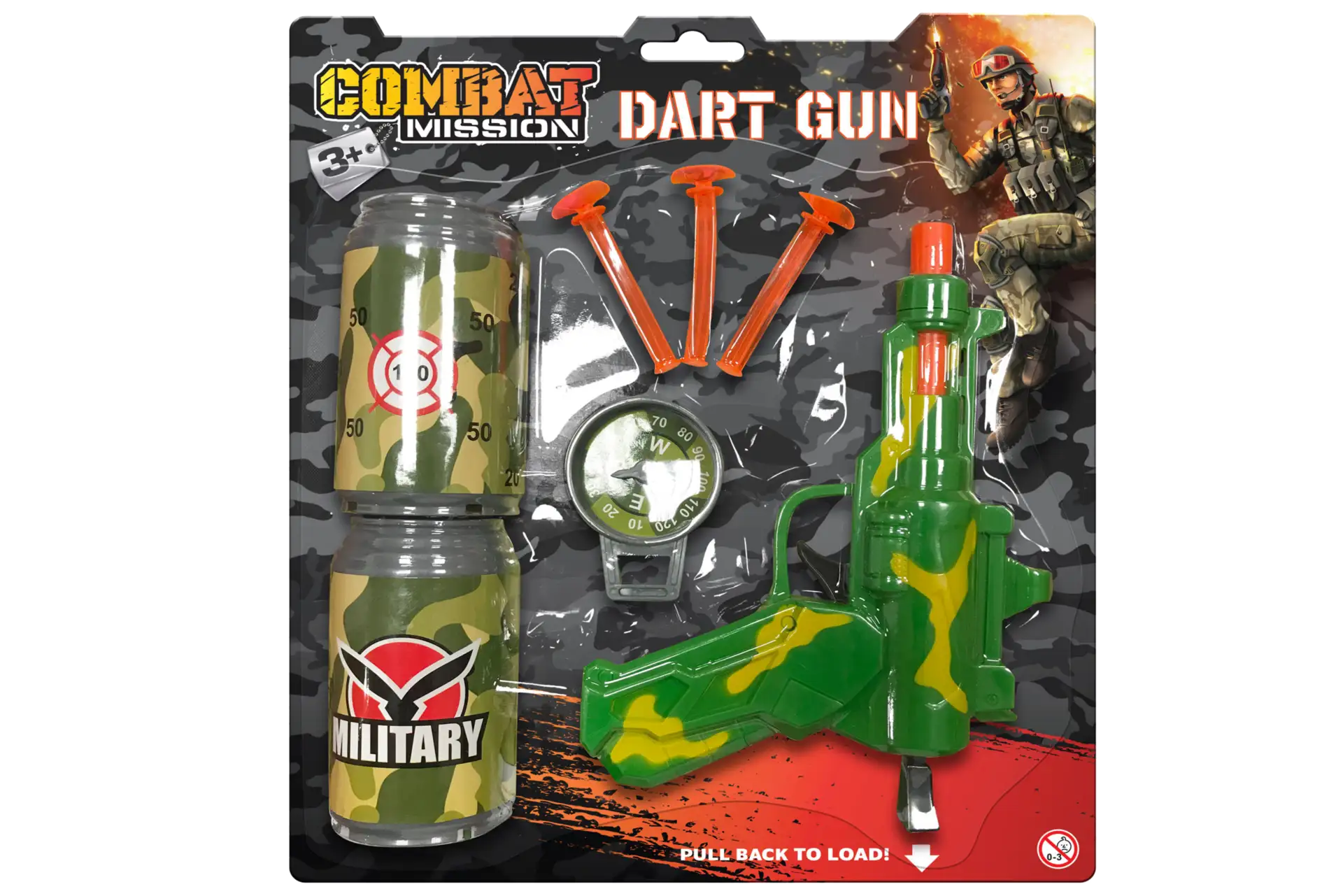 Combat Mission Dart Gun Playset(24) – Gregory’s Of Leeds Ltd
