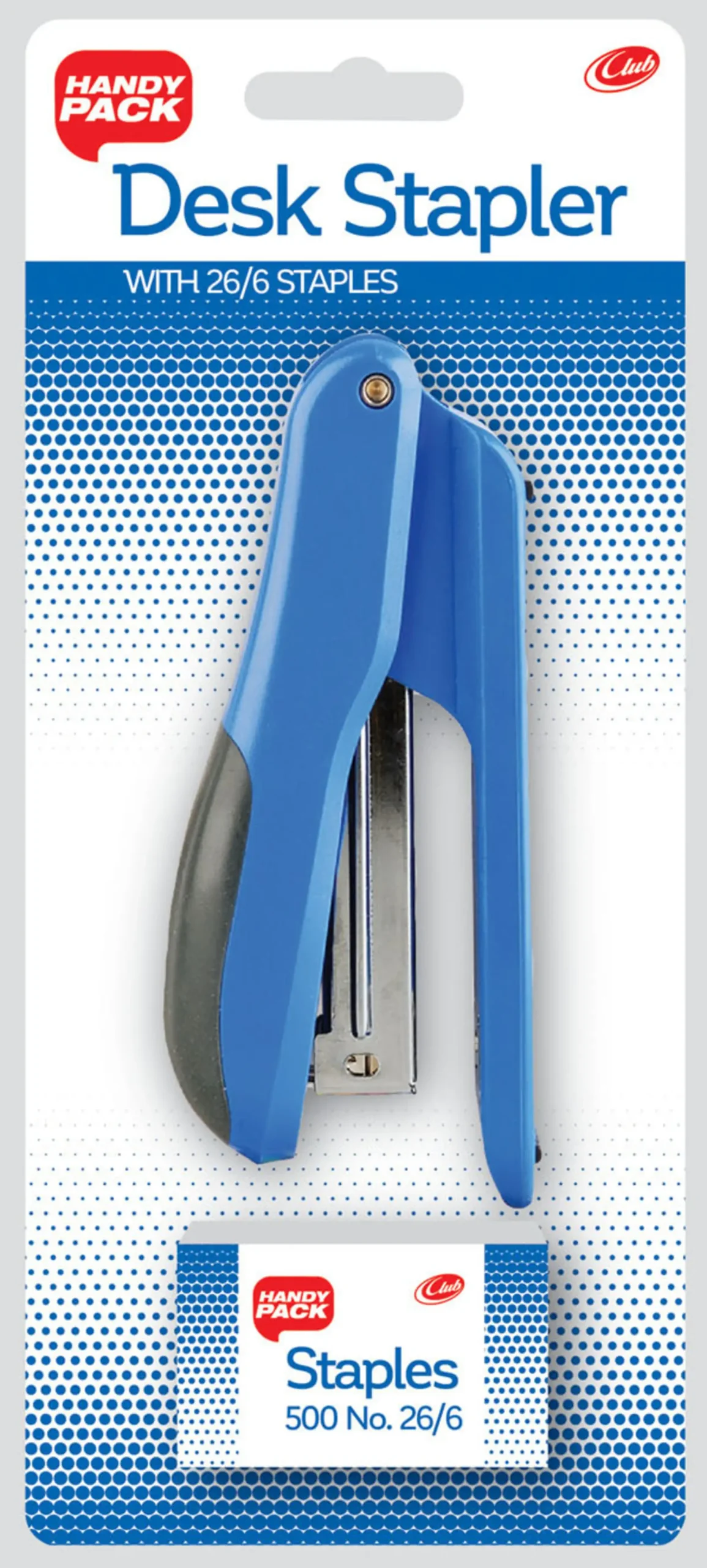 Handy Pack Desk Stapler with 500 26/6 Staples – Gregory’s Of Leeds Ltd