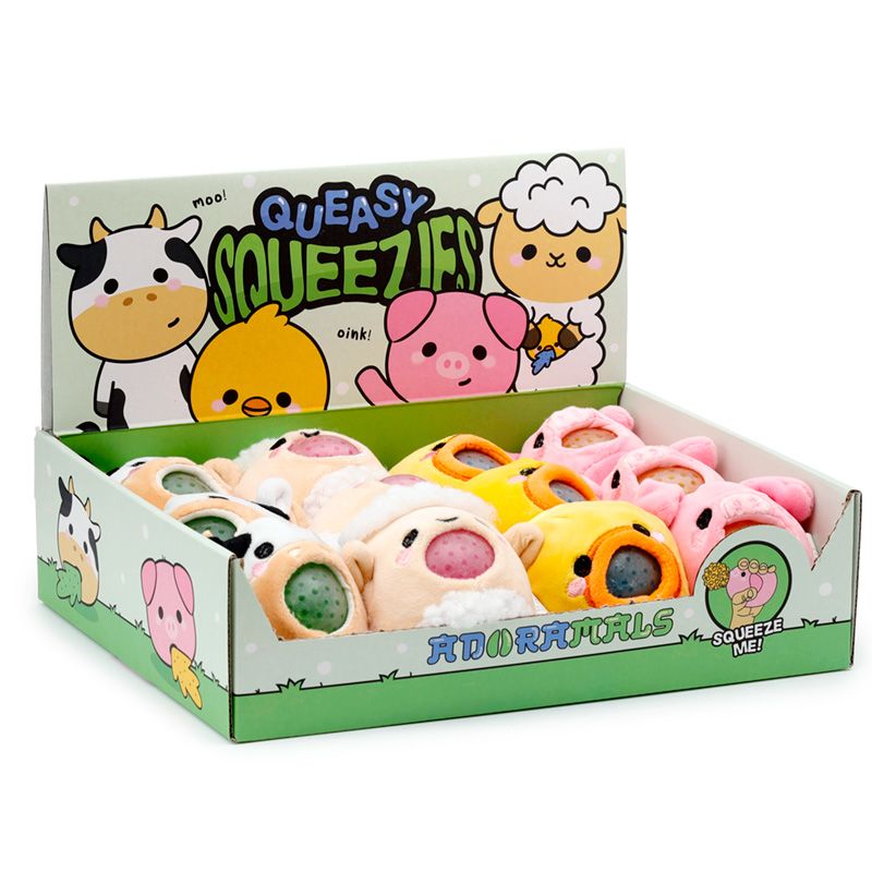 Queasy Squeezies Adoramals Farm Plush Squeezy Toy (12) – Gregory’s Of ...